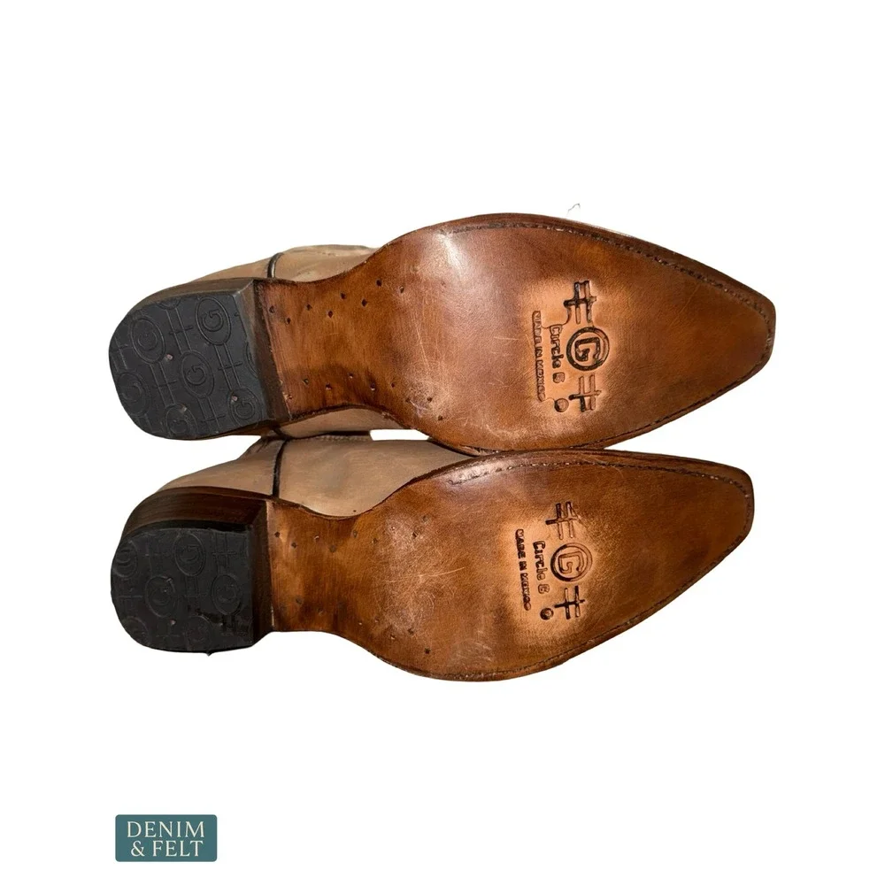 Circle G | Shoes | New Circle G By Corral Sand Embroidered Snip Toe ...